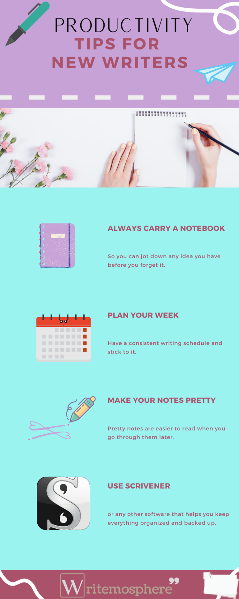 4 Eye-Opening Productivity Tips for New Writers - Writemosphere